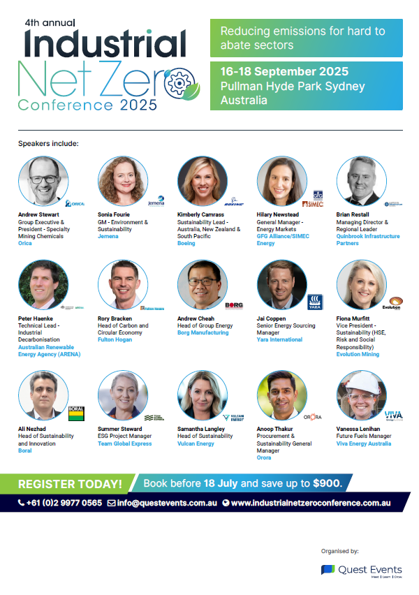 Industrial Net Zero Conference 2025 | Agenda
